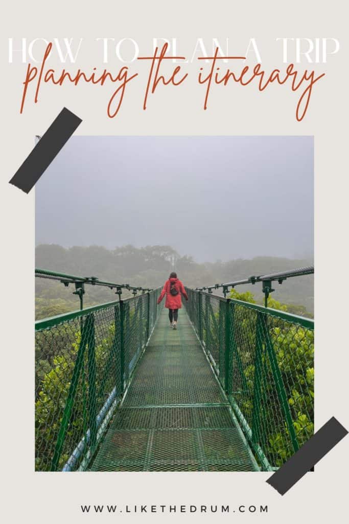 How to Plan a Trip For Beginners - Planning the Itinerary